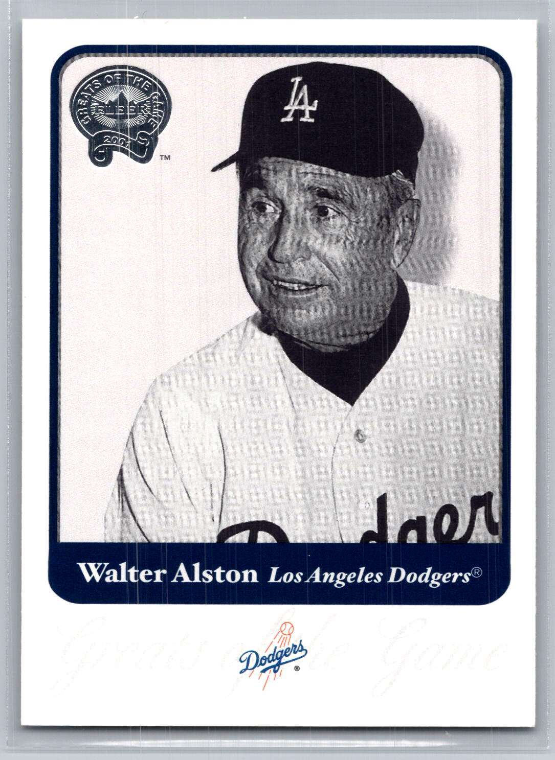 2001 Fleer Greats of the Game #20 Walt Alston Dodgers | eBay