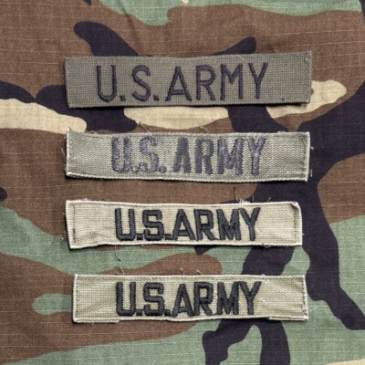 US Army Tapes (4) BDU Sew-On OD Green | eBay