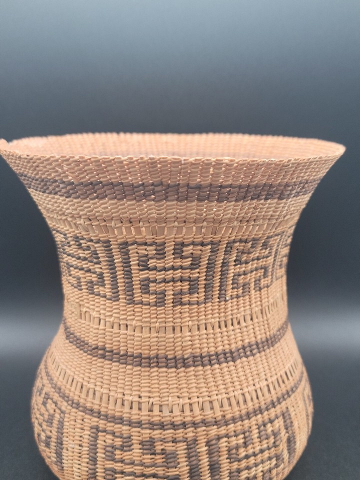 Vintage Yekuana Basket Amazon Venezuela Woven Flare Shape Wiwal Decor ...