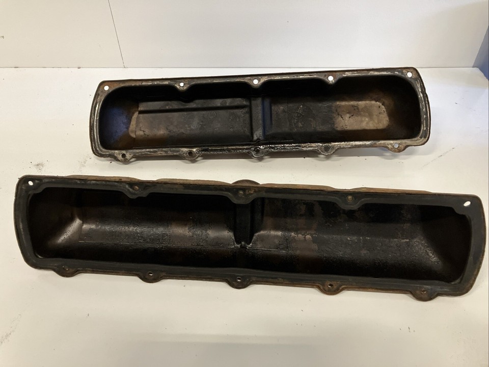 Oldsmobile Cutlass 442 OEM Script Lettered Stamped Valve Covers 350 400 ...