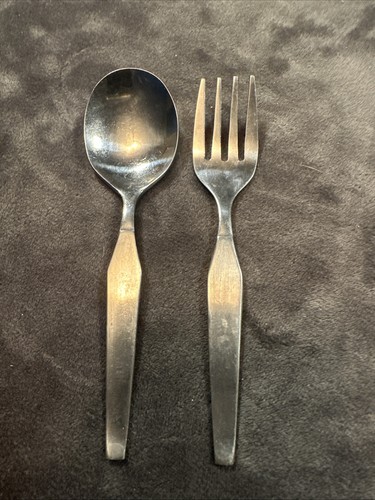 Vintage Danara Stainless Silverware Child's Toddler Fork Spoon Korea | eBay