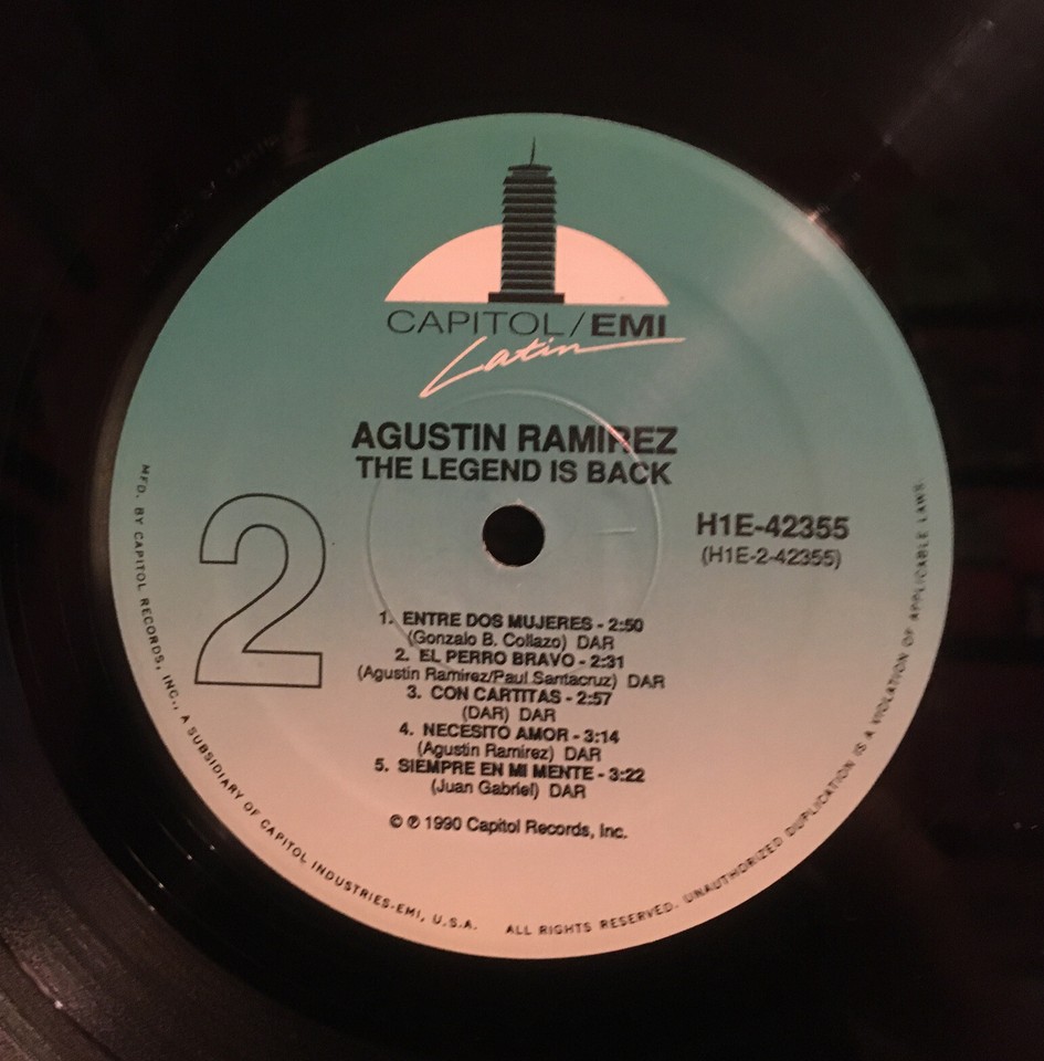 Augustine Ramirez “The Legend” Tejano Tex Mex Record LP | eBay
