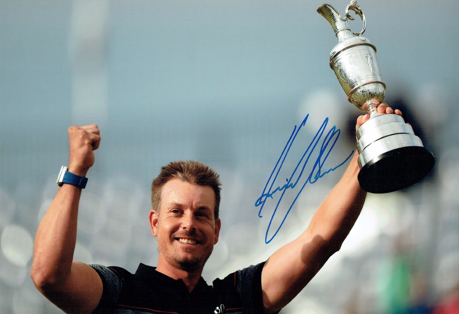 Henrik STENSON SIGNED Golf AUTOGRAPH 12x8 Photo 3 +RD COA The Open ...