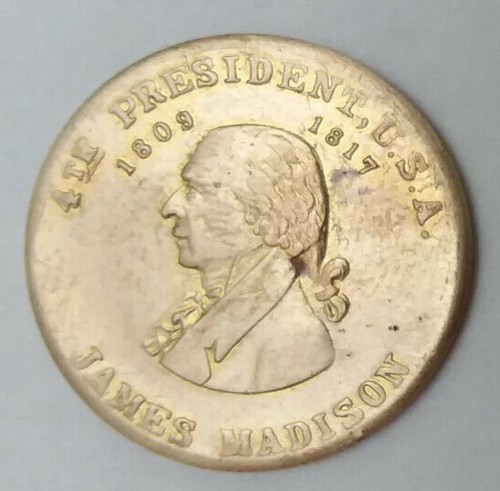 James Madison 4th President Coin Medal Token 25mm | eBay