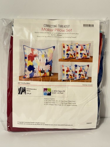 Connecting Threads 5 Maker Pillow Fabric Kit Set *Read for Sizes* | eBay