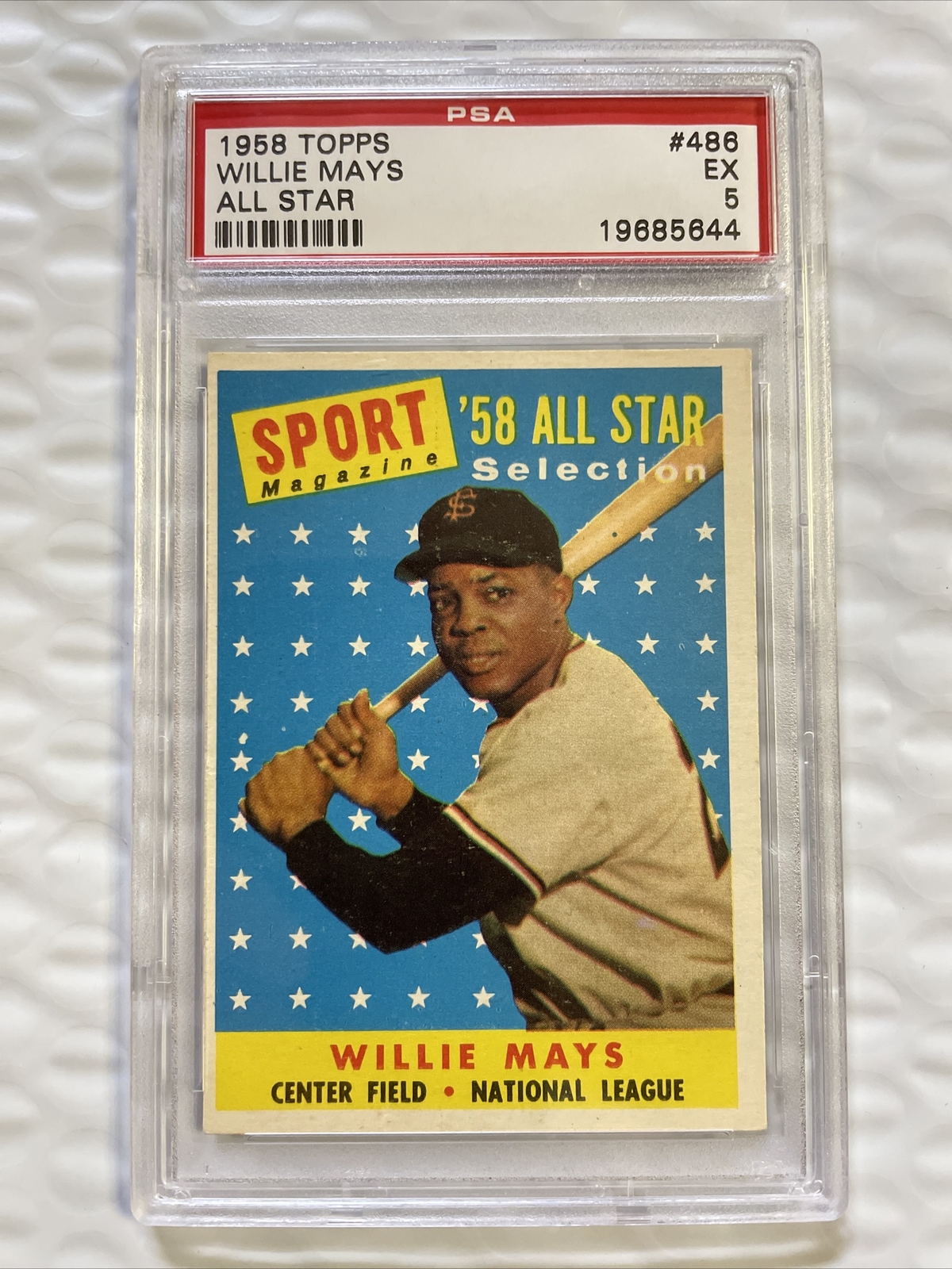 Willie Mays - 1958 Topps 486 SPORT Magazine All Star PSA 5 | eBay