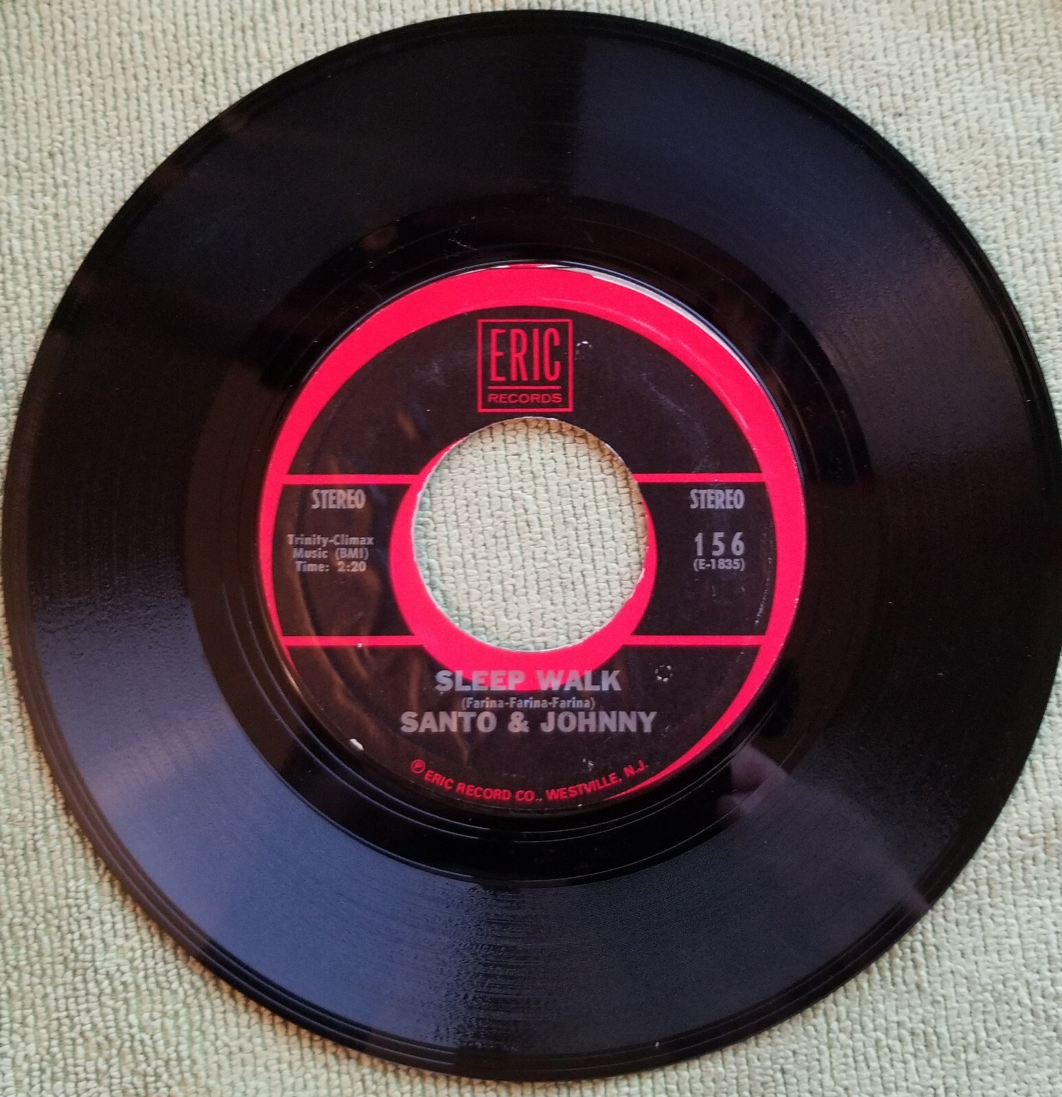 Santo and Johnny "Sleepwalk / Teardrop" VG+ reissue | eBay