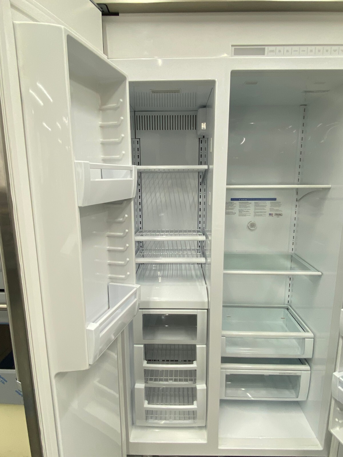 Viking VCSB5423SS 42" Built-In Side by Side Refrigerator, 25.32 Cu. Ft ...