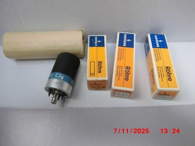 4x Siemens Post Röhren CG3 + EF93 +E88CC +ECH81 in Box | eBay.de