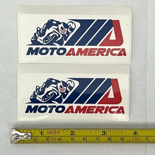 2 MOTO AMERICA decals stickers racing superbike baggers sportbikes ama ...