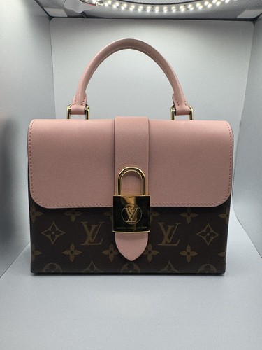 Louis Vuitton Locky BB Monogram Rose Poudre Pink Top Handle Crossbody ...