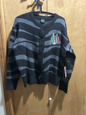 NWT Wicked Striped Graphic Cardigan Sweater Size M Paul Tazewell M ...