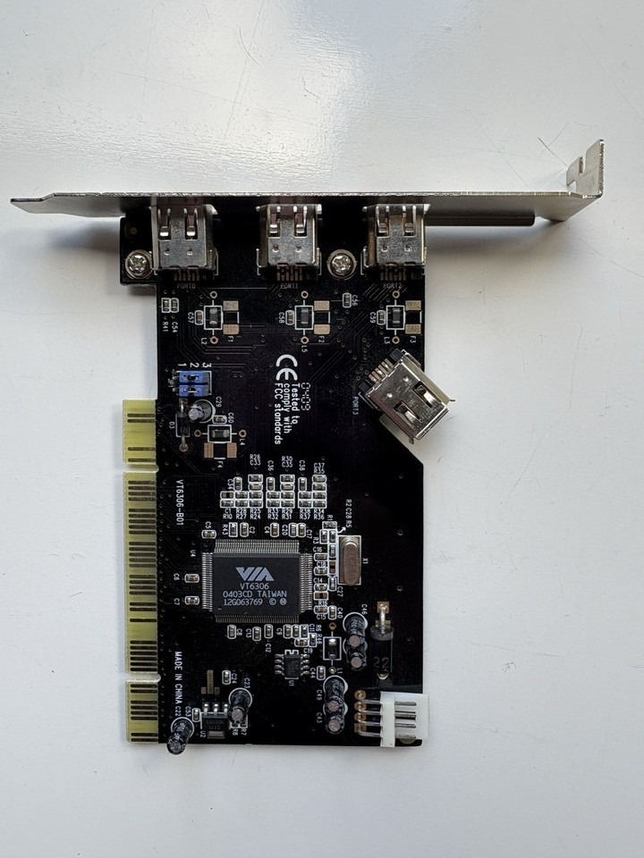 Apollo 4 Port PCI VIA 1394A Firewire Interface Expansion Card/SD-FW6306 ...