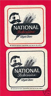 Old National Boh Beer Coaster Carling Nat Breweries Old Stock | eBay