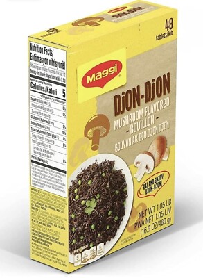 Maggi Djon-Djon Mushroom Flavored Bouillon Cubes, 48 Tablets | eBay