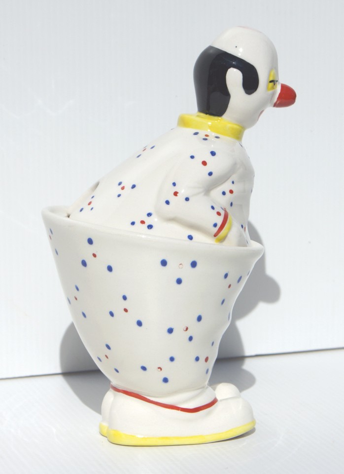 CARLTON WARE - LUSTRE POTTERY - CIRCUS SERIES 1980 - CLOWN PRESERVE POT ...