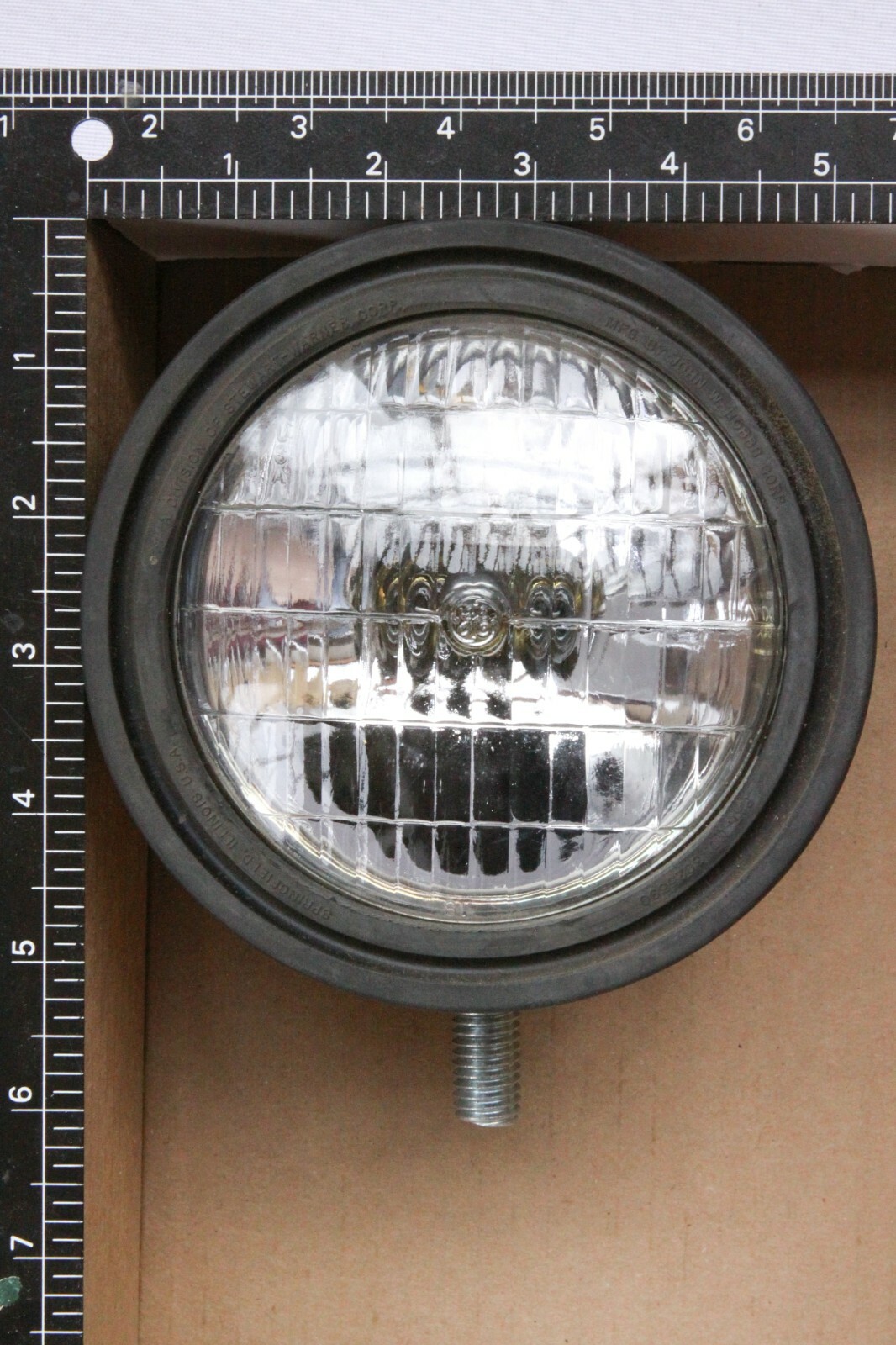 Vintage Stewart-Warner Hobbs Tractor Fog Spotlight Headlight Light, 6V ...