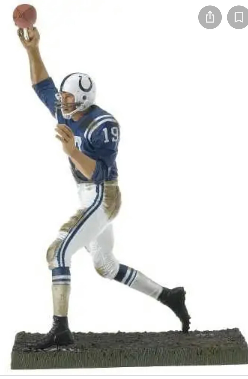 New McFarlane JOHNNY UNITAS #19 Baltimore Colts NFL Legends Series 1 ...
