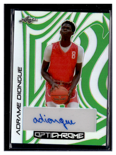 2022 LEAF OPTICHROME BASKETBALL ADRAME DIONGUE AUTO #3/6 | eBay