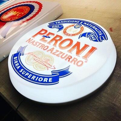 PERONI illuminated wall sign led light box Pub sign lager man cave home ...