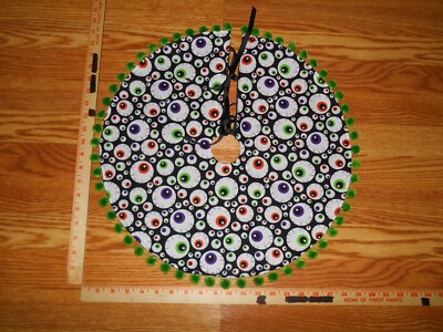 EYEBALLS, Eyeball,Handmade Mini Tree Skirt,18" dia, Halloween | eBay