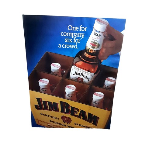 1984 Jim Beam Bourbon Whiskey 6 Pack Original Print Ad | eBay