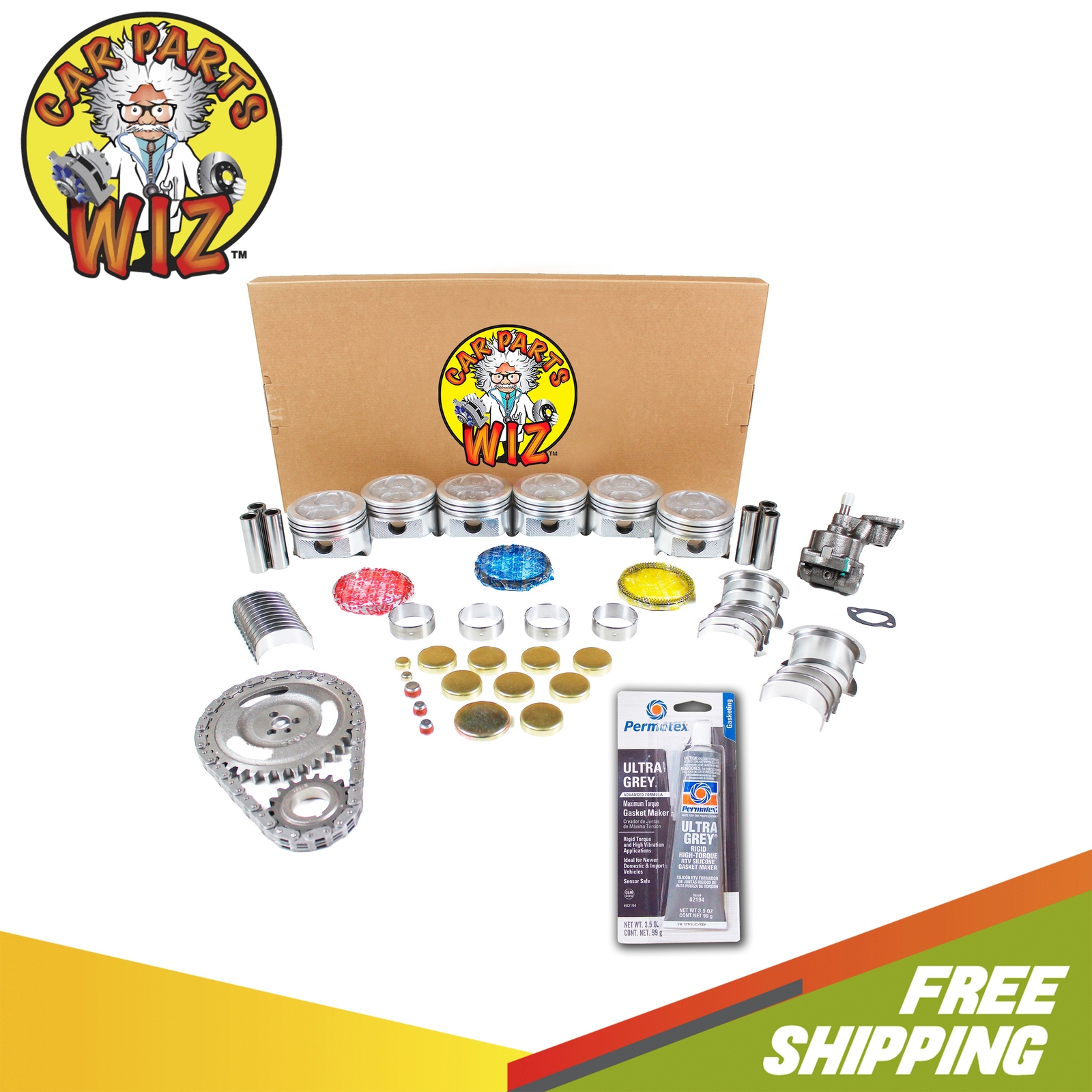 Engine Rebuild Kit Fits 94-96 Chevrolet GMC Astro C1500 4.3L V6 OHV 12v ...