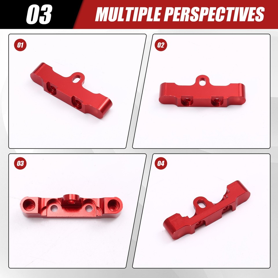 3X(RC Car Upgrade Lower Arm Mounting Kit for 1/10 TT02 TT-02 RC Car8872 ...