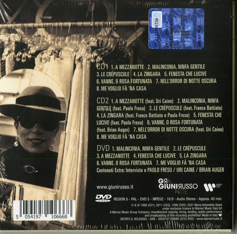 Giuni Russo Jazz A Casa Di Ida Rubinstein [With Bonus (CD) (UK IMPORT ...