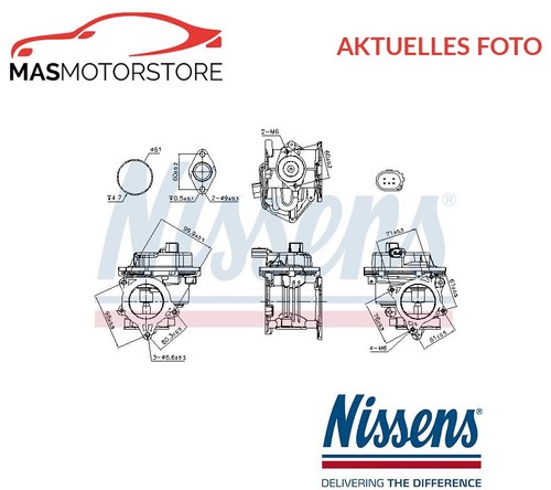 AGR-VENTIL ABGASRÜCKFÜHRVENTIL NISSENS 98521 A FÜR VW CRAFTER 30-50 ...