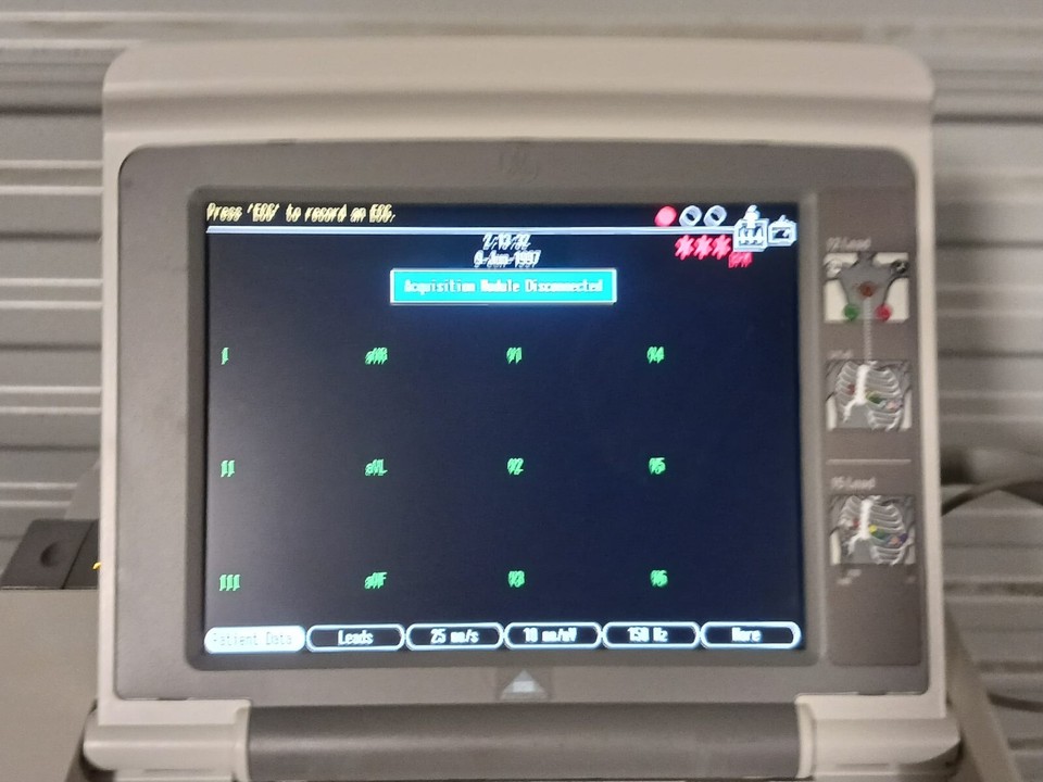 GE MAC 5500 HD Resting EKG ECG Machine 2027692-622 w/ Stand | eBay
