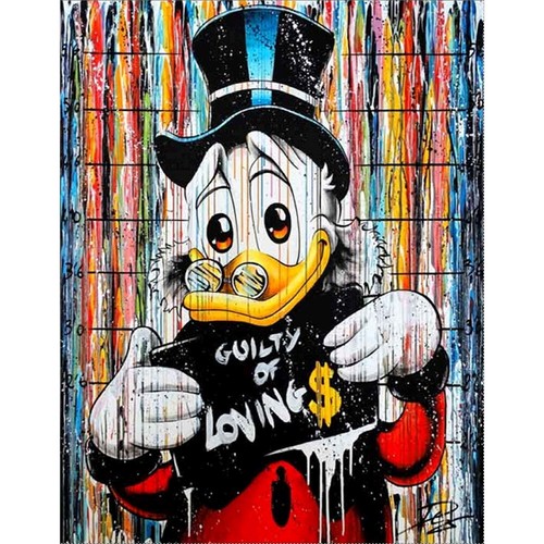 (DE5430) DIY Diamond Painting Kits Donald Duck Square Diamond Picture ...