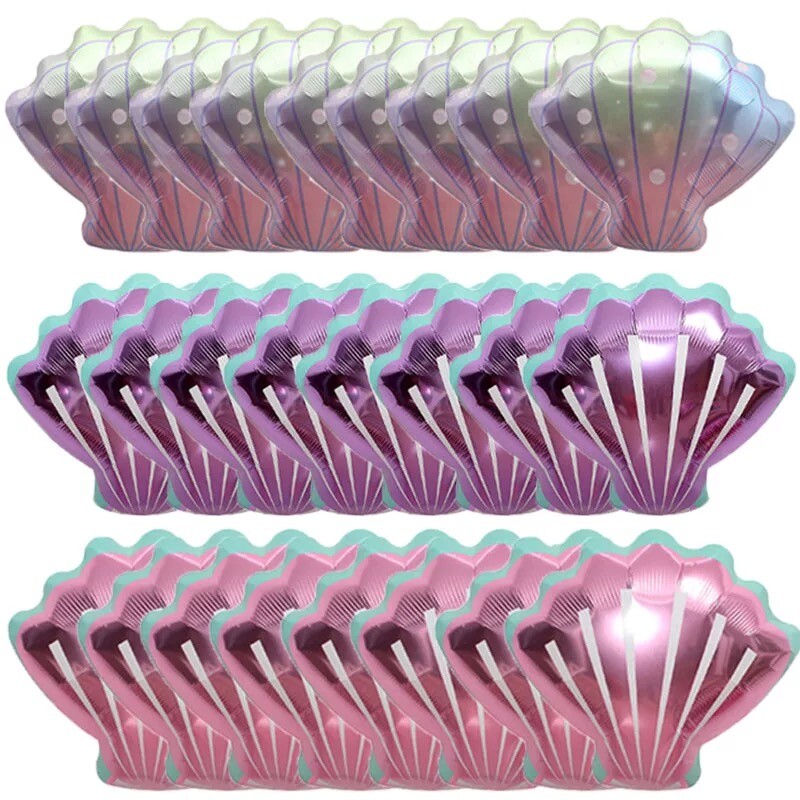 Mermaid Tail Sea Shell Foil Magic Metallic Display Balloons Birthday ...