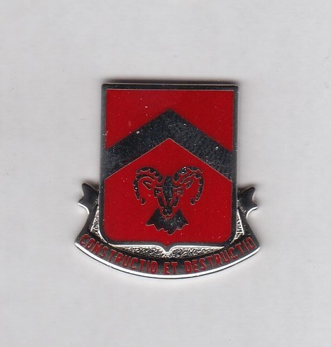 US Army 40th Engineer Battalion DUI crest c/b clutchback badge V-21 | eBay