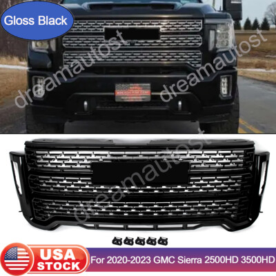For 20-2023 GMC Sierra 2500HD 3500HD Denali Style Front Upper Grille ...