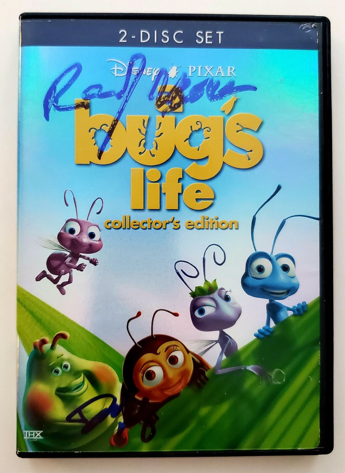 Dave Foley & Randy Newman Signed A Bug's Life DVD Disney Pixar Animated ...