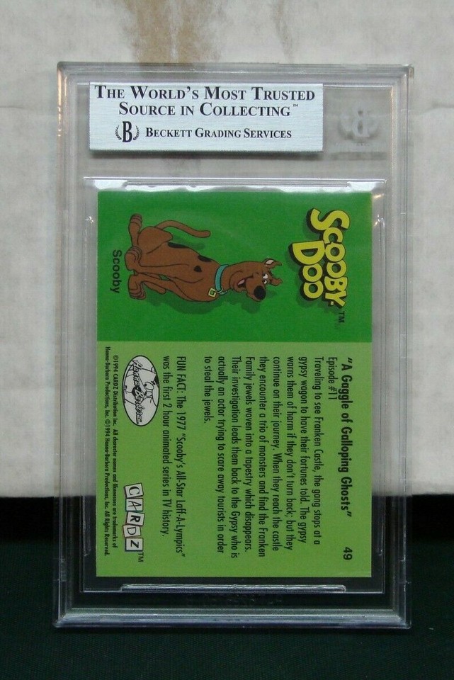 1994 Hanna Barbera Scooby-Doo Scoob Card #49 SIGNED SCOTT INNES BAS ...