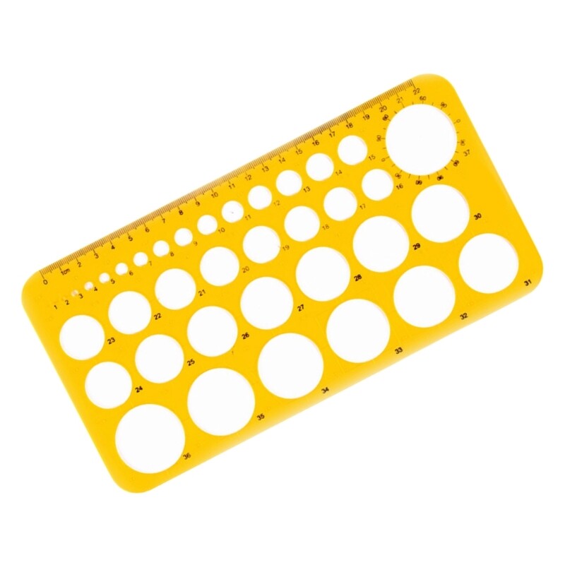 Multifunction Geometric Stencils Drawing Ruler Circle Stencils Oval ...