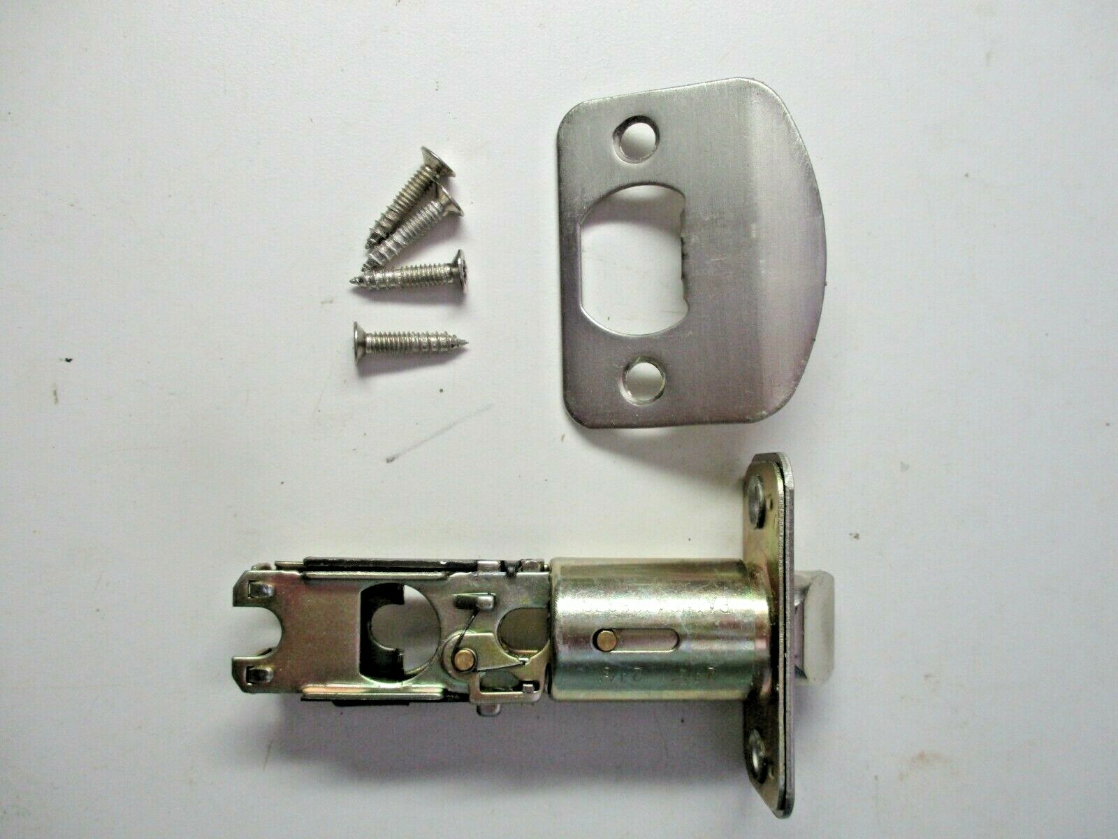 Design House Passage Door Latch Satin Nickel Dual Spindle Setback 2-3/8 ...