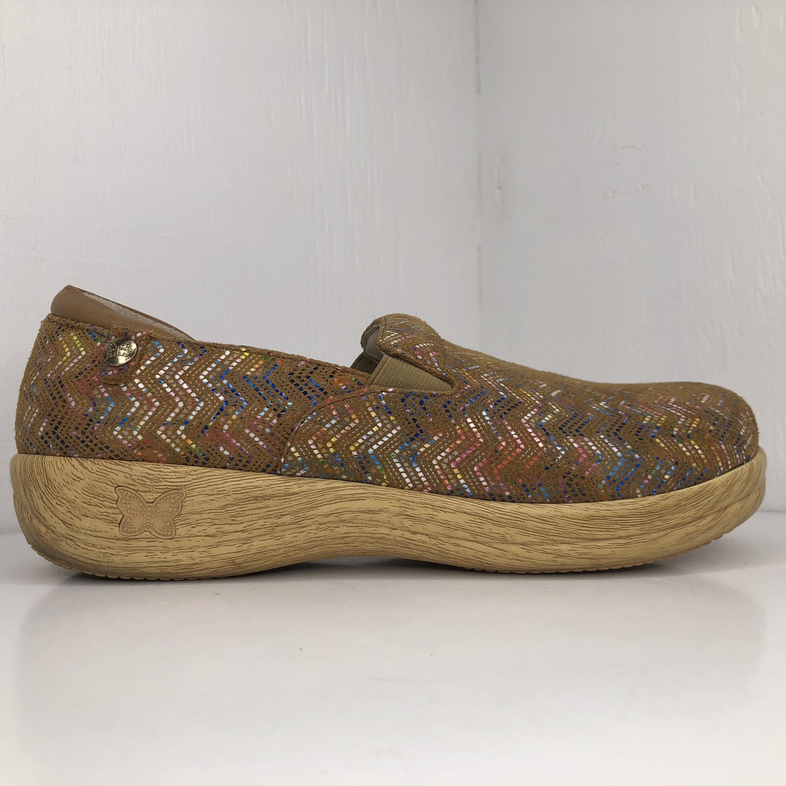 Alegria Women Tan Clog Keli Ric Rack Slip On Nursin… - Gem