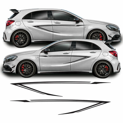 Door Side Graphics For Mercedes A Class A45 AMG W176 Vinyl Decal ...