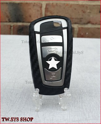 Silicone Fob, Key Case Cover for BMW F10 F20 F30 ☆ Carbon Fiber Design ...