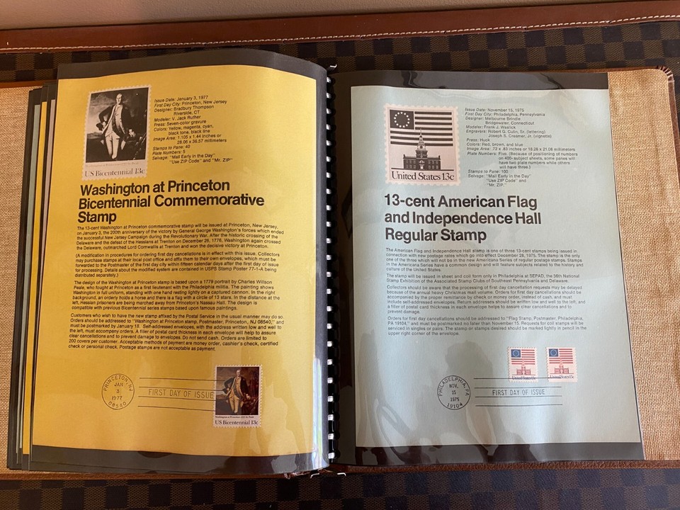 USPS American Commemorative Collection FIRST DAY STAMP ALBUM 38 Pages ...