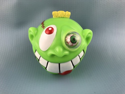 Jaru Wacky Ball Green Squirt Head Mohawk Eyeball Buck Tooth Madballs ...