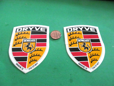 x2 DRYVE SNOWBOARDS Sticker / Decal ORIGINAL old stock | eBay