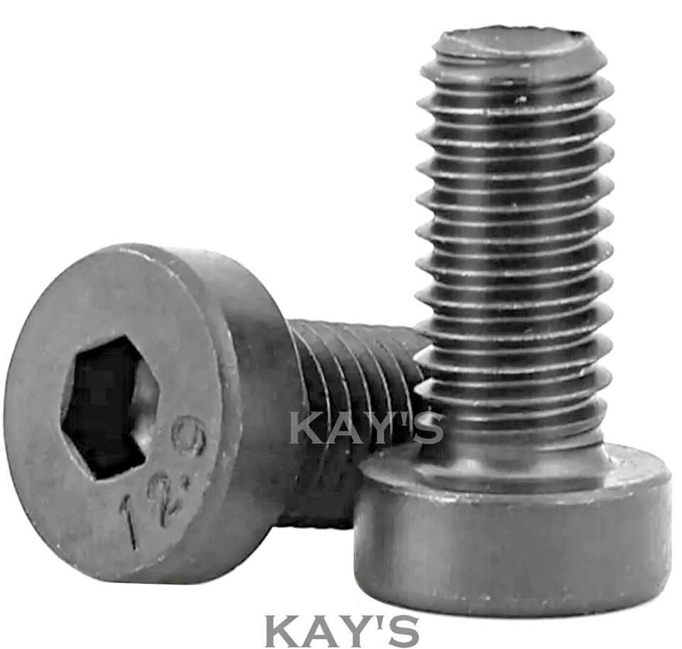 M10 LOW HEAD CAP SCREWS ALLEN KEY HEX SOCKET BOLTS SELF COLOUR HIGH ...