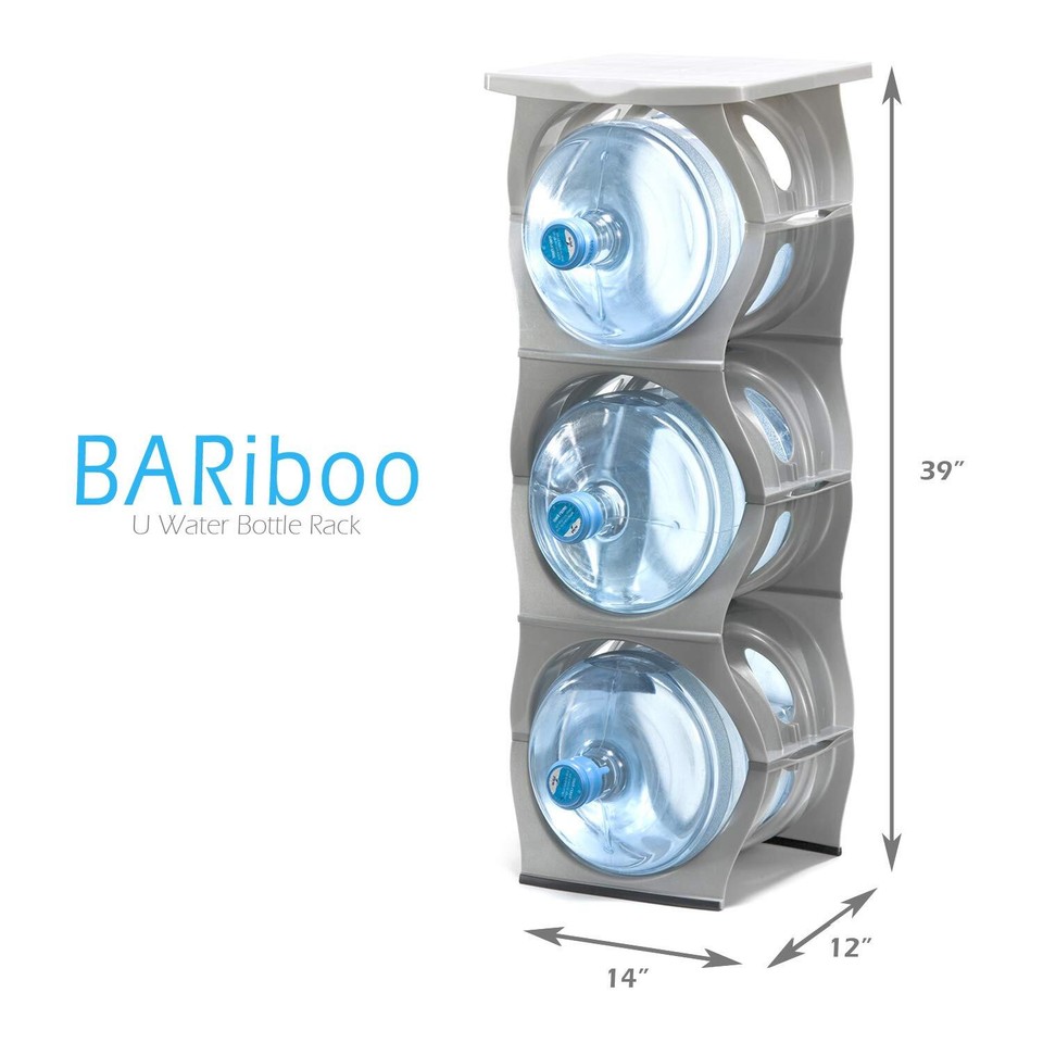 Stackable Water Bottle Storage Rack Water Jugs 5 Gallon Organizer. Jug ...