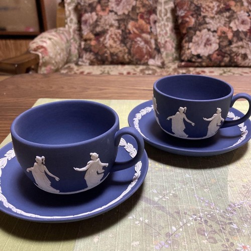Wedgwood Jasper Dancing Hour Cup Saucer 2-Piece Set | eBay