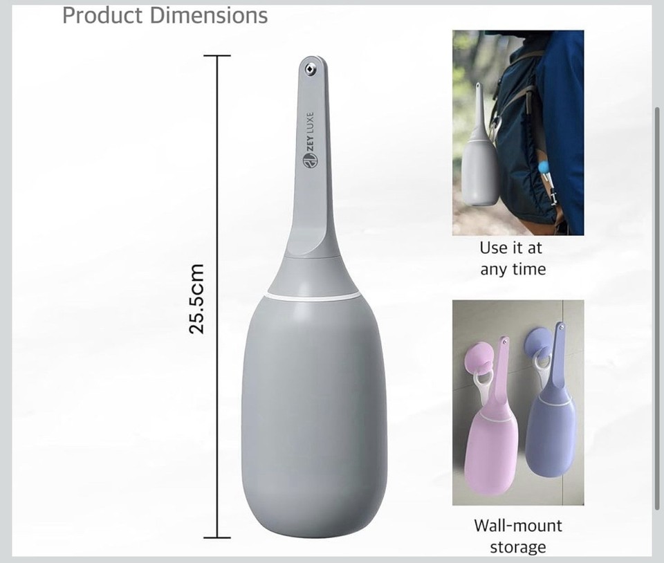 Handheld Travel Bidet Peri Bottle Strong Pressure Manual Portable Bidet ...