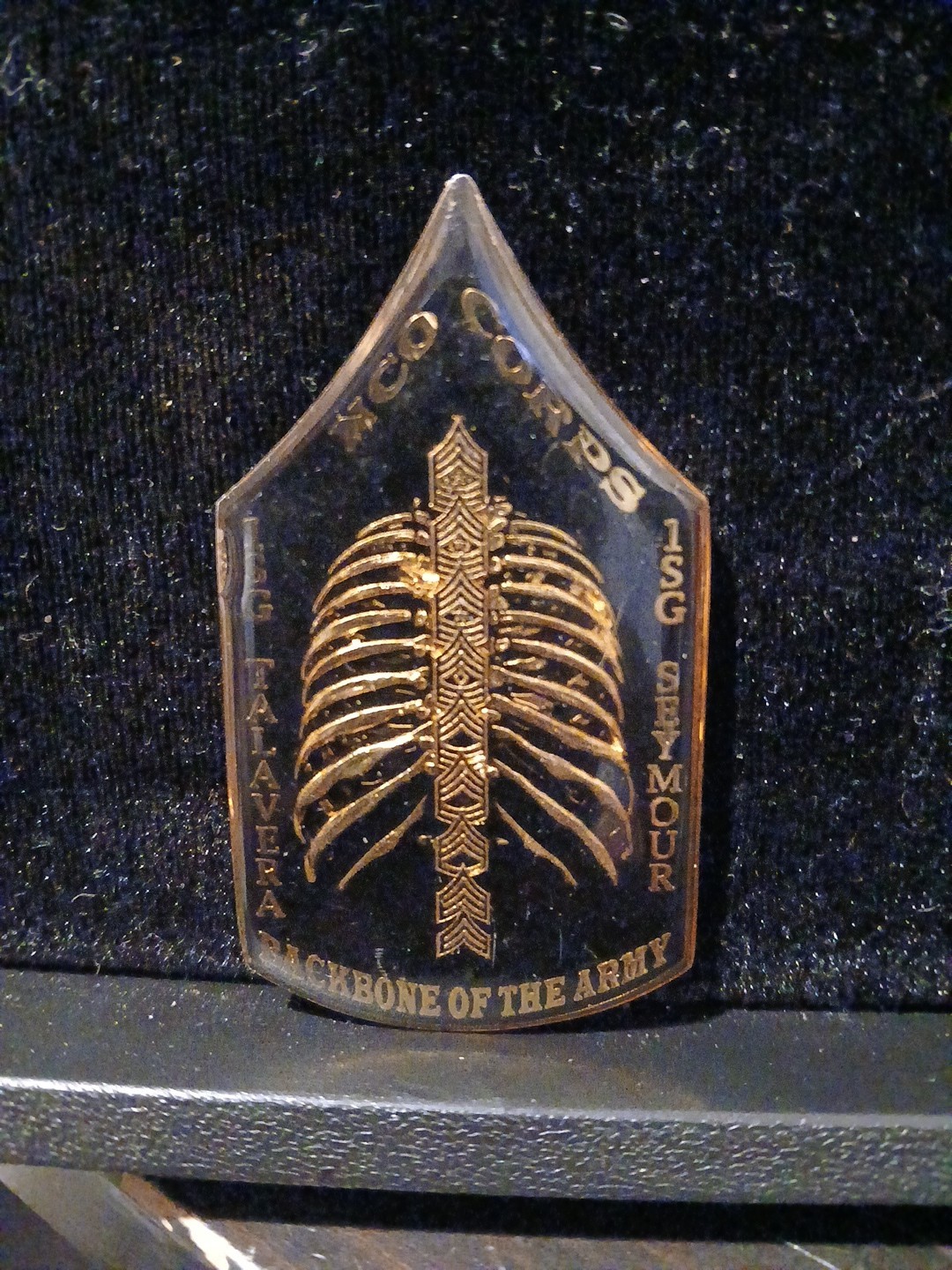 U.s. Army Nco Corps Back Bone Of The Army Challenge Coin | eBay